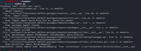This Error Is Coming Up After Entering Seekerpy · Issue 412