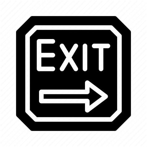 Signage Transportation Signaling Exit Direction Icon Download On Iconfinder