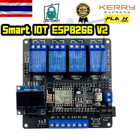 Smart Iot Esp8266 V2 Shield Relay 4ch Wi Fi App Blynk Shopee Thailand