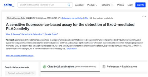 A Sensitive Fluorescence Based Assay For The Detection Of Exou Mediated Pla2 Activity [scite
