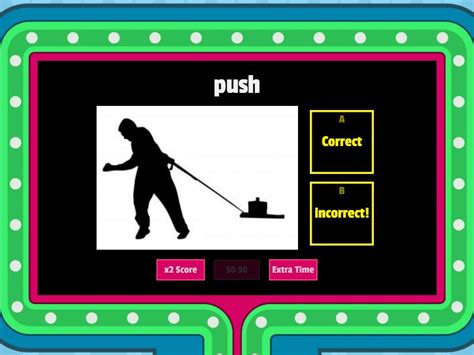 Push And Pull Gameshow Quiz
