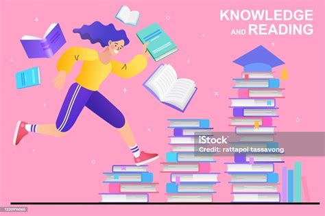 거리 학습 녹화 된 수업 비디오 자습서 은유 온라인 교육 가정 교육 원격 대학 졸업 E러닝 및 팟캐스트 벡터 플랫 Book Release에 대한 스톡 벡터 아트 및 기타