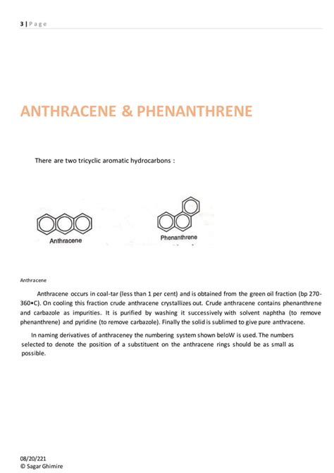 Anthracene And Phenanthrene Docx