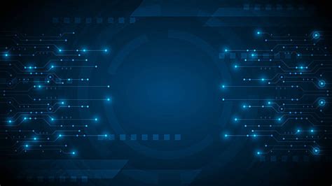 Hi Tech Digital Data Connection System Circuit Connection Line Vector Circuit Connection Line