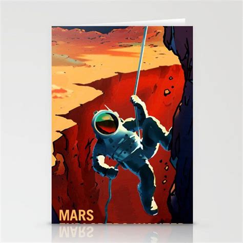 Nasa Mars Recruitment Poster Explorers Wanted Greeting Card By Public