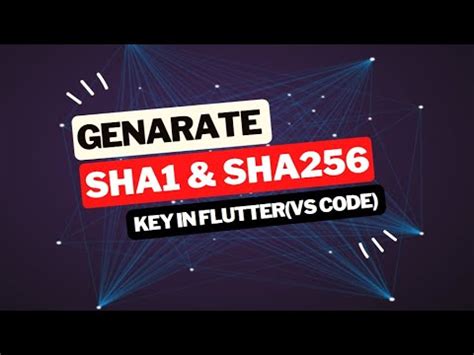 How To Generate Sha Key In Flutter Generate Sha1 Key For Firebase