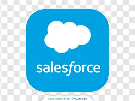 Salesforce App Icon Logo Version 2 Blue Rounded Design Free Png