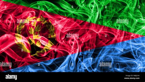 Eritrea Smoke Flag Stock Photo Alamy