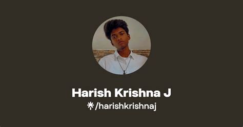 Harish Krishna J Instagram Linktree