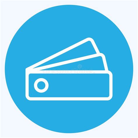 Icon Color Swatch Suitable For Building Symbol Blue Eyes Style Simple Design Editable Design