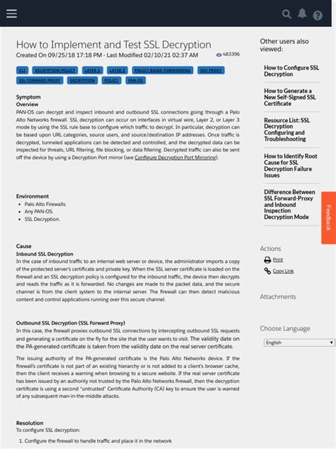 How To Implement And Test Ssl Decryption Knowledge Base Palo Alto Networks Pdf Public