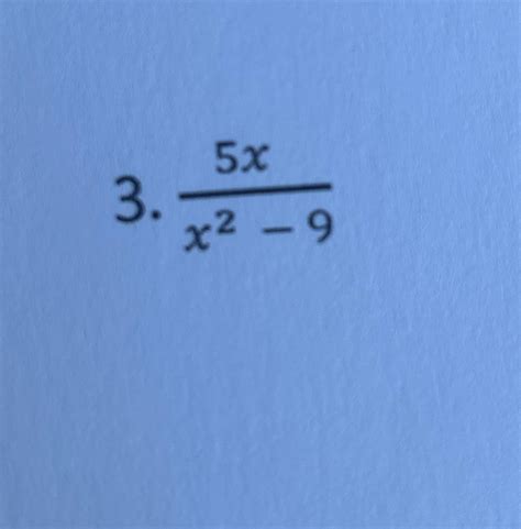 Solved 5xx2 9 ﻿find The Partial Fraction Decomposition Of