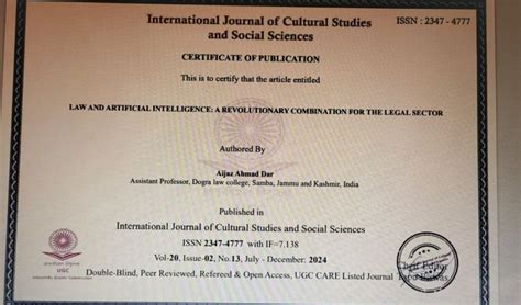 Law Artificialintelligence Aijaz Dar