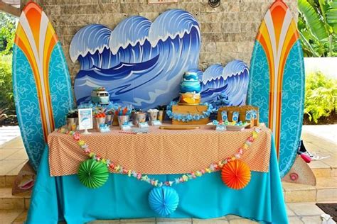 Pin By Kathryn Towns On Joces 4th Bday Surf Birthday Surf Party