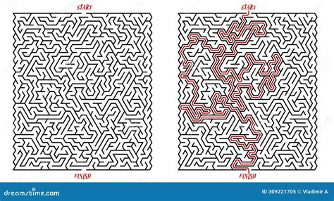 Cool Vertical Rectangular Labyrinth With Triangular Cell Huge Labyrinth Of High Complexity With