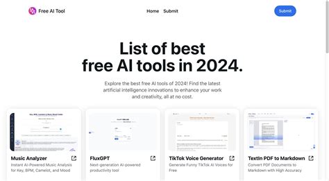 Free Ai Tool Explore The Best Free Ai Tool Of 2024 Find The Latest Artificial Intelligence