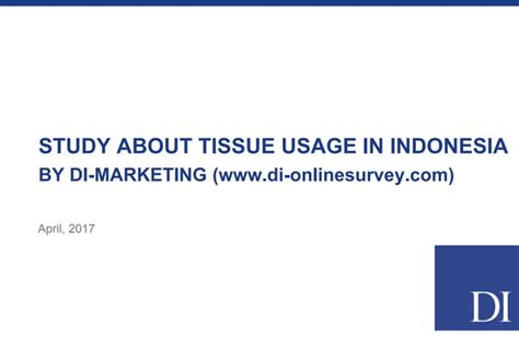 Tissue Usage In Indonesia Pptx Grocery Shopping Shopping