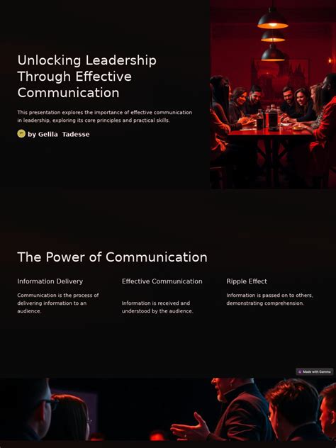 Unlocking Leadership Through Effective Communication Pdf