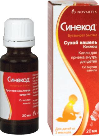 Синекод — инструкция по применению, дозы, побочные действия, отзывы о ...