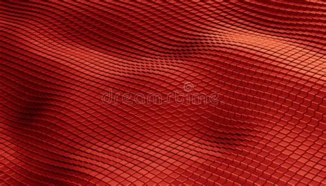 Abstract Futuristic Surface Hexagon Pattern With Blue Light Rays Stock Illustration