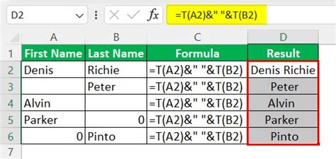 T Excel Function Syntax Step By Step Examples How To Use