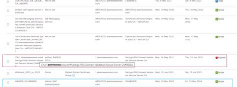Behavor Differtent User Ise Certificates Page 2 Cisco Community