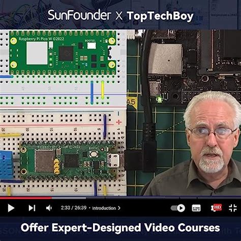 SunFounder Ultimate Starter Kit For Raspberry Pi Pico W With Video Courses Items