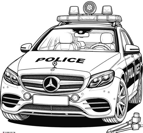경찰차 색칠공부 그림도안 프린트하기 경찰차 자동차 활동 백설공주 색칠공부