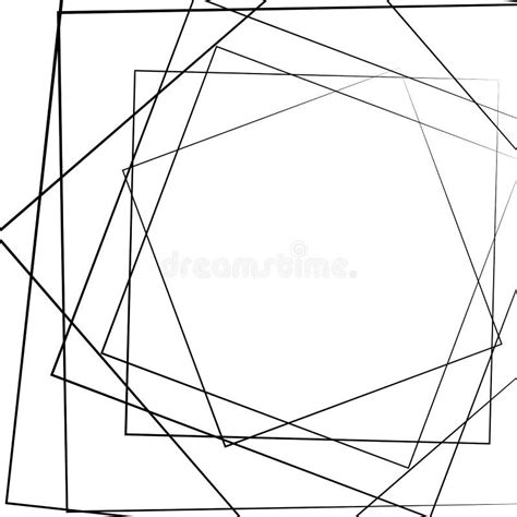 Distorted Random Radiating Lines Abstract Monochrome Pattern Stock Vector Illustration Of