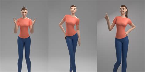 Layla Rigged Female Character Superhive Formerly Blender Market