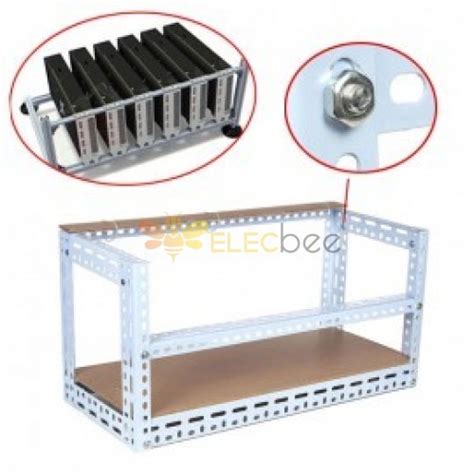 Elecbee Open Air Mining Frame DIY Aluminum Frame Mining Rig Frame For GPU Mining Crypto