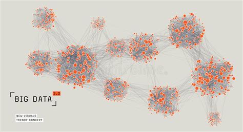 Global Data Network Social Graph Connections Communication Network Abstract Background Stock
