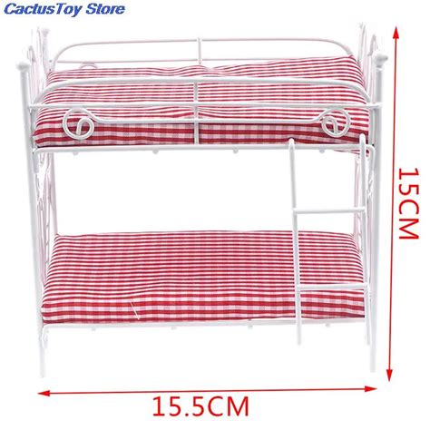 112 미니 인형의 집 장난감 2 층 침대 가구 장난감 인형의 집 액세서리 소녀용 가상 놀이 선물 금속 Cyx5127 Mypanda가구 장난감 Aliexpress