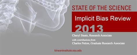 IMPLICIT RACIAL BIAS Where Do We Learn Whom We Should Perceive Negatively Sociology Toolbox
