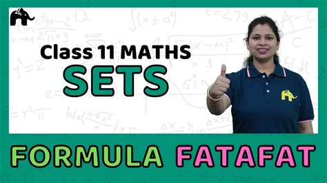 Sets Class 11 Maths Formulas List Chapter Wise Cbse Ncert