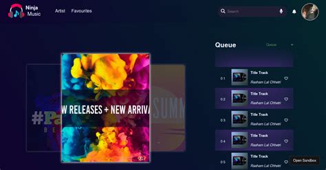 Music Player Codesandbox