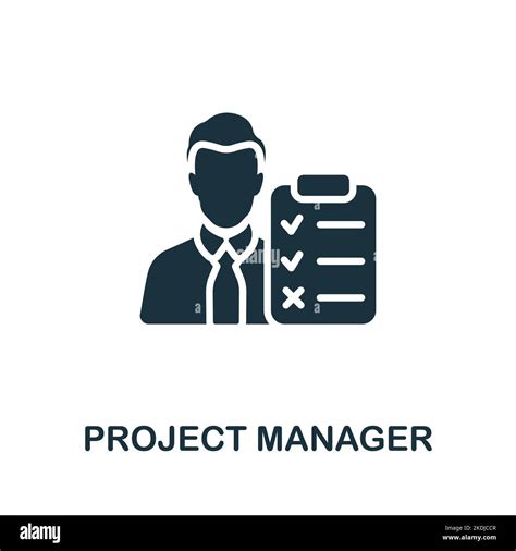 Project Manager Icon Monochrome Simple Business Intelligence Icon For Templates Web Design And