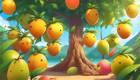 망고 나무 벽지 효과 음식 망고 익은 망고 배경 일러스트 및 사진 무료 다운로드 Pngtree