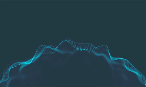 추상적 인 음악 배경 빅 데이터 파티클 흐름 시각화 과학 인포그래픽 미래 일러스트레이션 음파 사운드 시각화 3차원 형태에 대한 스톡 벡터 아트 및 기타 이미지 Istock