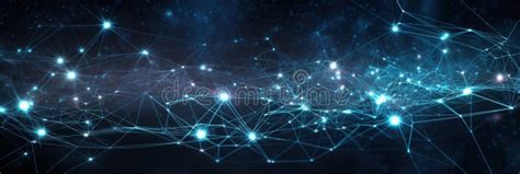 A Glowing Network Of Interconnected Lines And Nodes Symbolizing The Complexity And