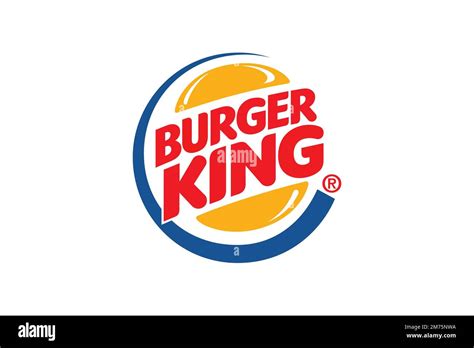 Burger King Logo White Background Stock Photo Alamy