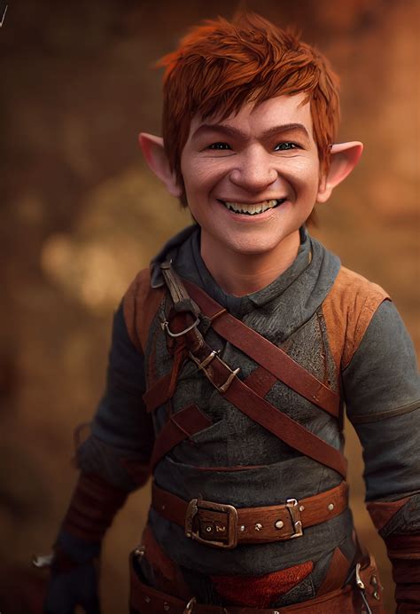 Artstation Happy Halfling Rogue