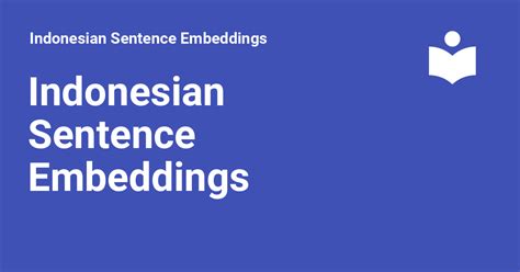 Indonesian Sentence Embeddings