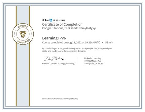 Oleksandr N On Linkedin Certificate Of Completion