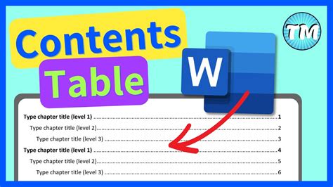 How To Create Automatic Table Of Contents In Excel At Richard Groves Blog