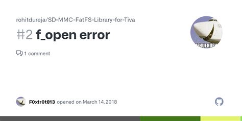Fopen Error · Issue 2 · Rohitdurejasd Mmc Fatfs Library For Tiva