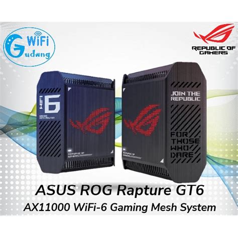 Jual Asus Rog Rapture Gt6 Gaming Mesh System Asus Gaming Mesh Rog Gt 6 Shopee Indonesia