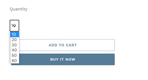 Ways To Set Quantity Selector Dropdown In Shopify