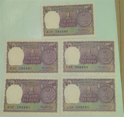 1977 India 5 Note Manmohan Singh For Sale Buy Now Online Item