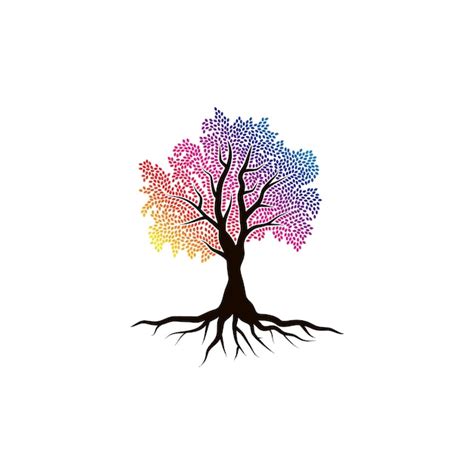 Premium Vector Tree Roots Logo Vector
